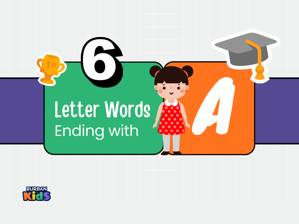 6 Letter Words Ending With A in English